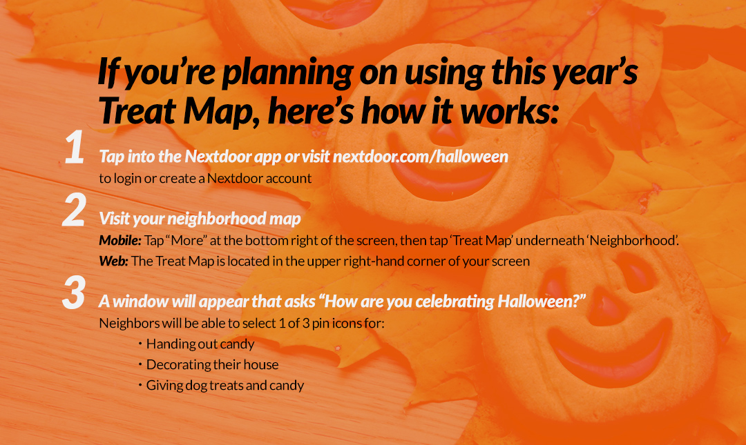 Nextdoor’s Treat Map Returns for the Third Year in a Row